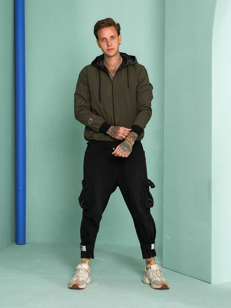 Куртка ветровка из плащевой ткани с подкладкой Tailer 52 Хаки (1012) от продавца: TSLco – в ...