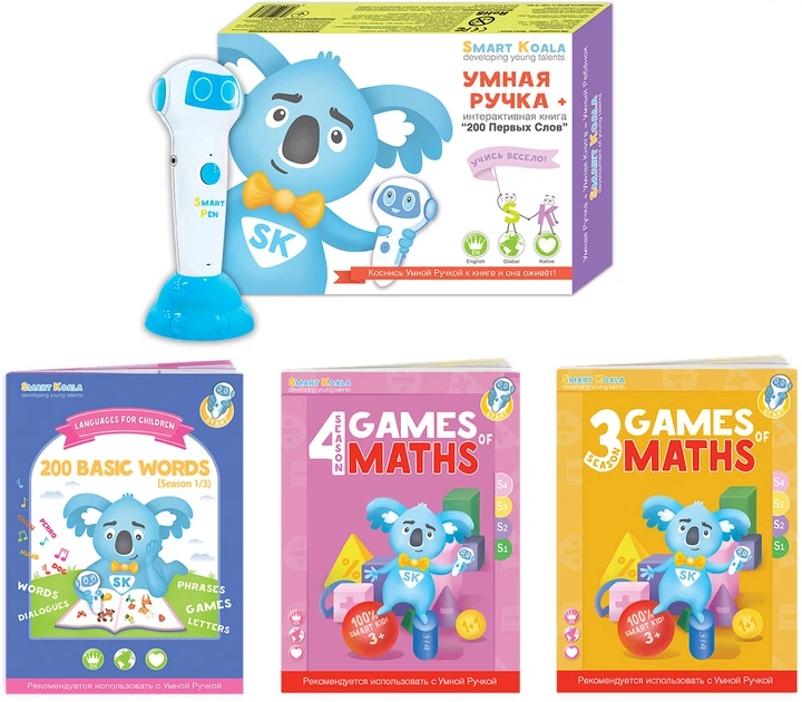 Стартовий набір Smart Koala + Книга Інтерактивна Smart Koala English (1 ...
