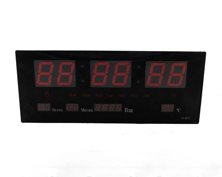 Годинники настінні LED Number Clock 3615 – купити онлайн на ROZETKA