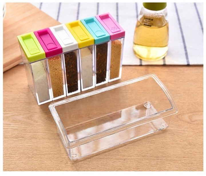 Набор контейнеров для специй Seasoning six-piece set на подставке ...