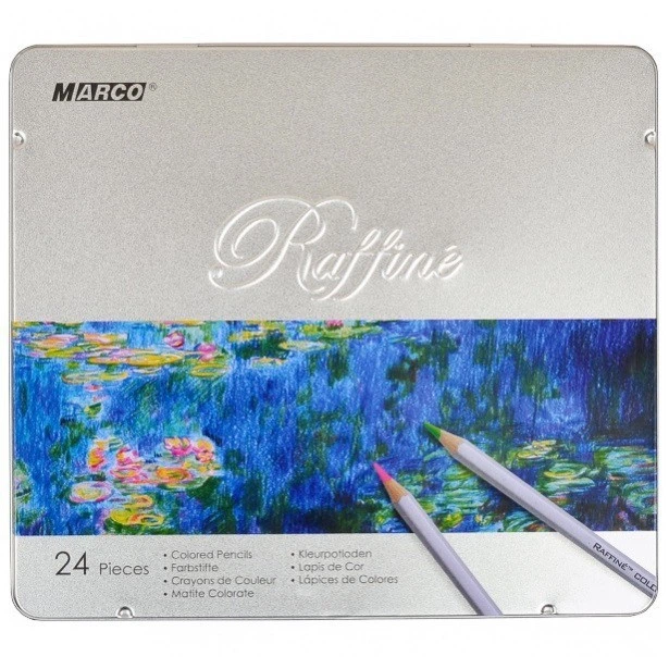 Набір кольорових олівців Marco Raffine 7100-24TN 24 кольори в ...