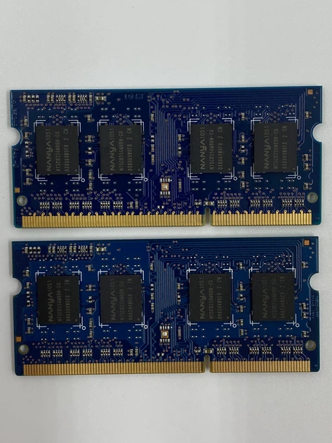 Оперативная память для ноутбука Nanya SODIMM DDR3 4Gb (2*2Gb) 1333MHz 10600s CL9 (NT2GC64B88B0NS ...