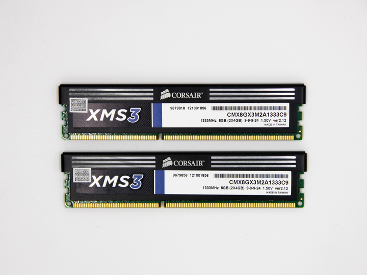 Оперативная память CORSAIR DIMM 8Gb (2*4Gb) DDR3-1333MHz PC3-10600CL9 ...
