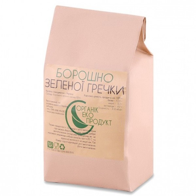 Мука из зеленой гречки натуральная Organic Eco-Product, 500 г – купить ...