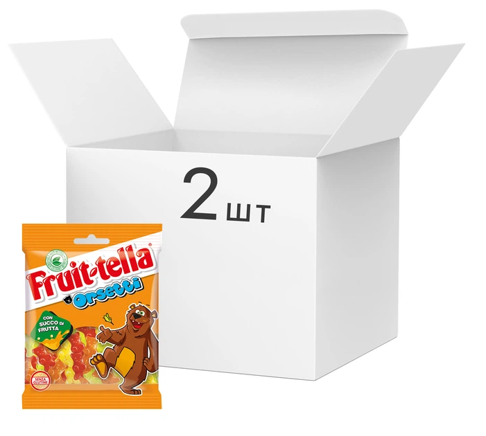 Упаковка жевательного мармелада Fruit-tella Orsetti 90 г х 2 шт (80007350050) – купить в Украине ...