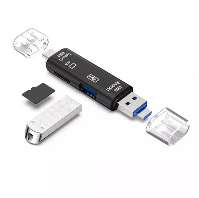 Кардридер Fonken Micro SD/T-FLASH USB 2.0 (черный) – фото, отзывы ...
