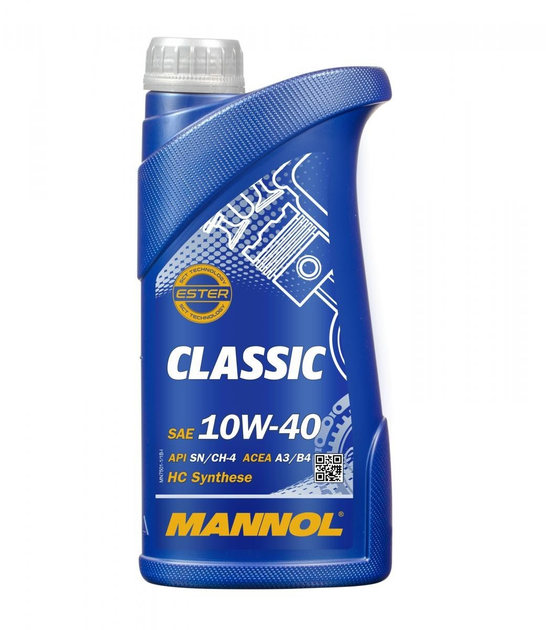 Моторное масло MANNOL CLASSIC SAE 10w-40 1л (7501) – фото, отзывы ...