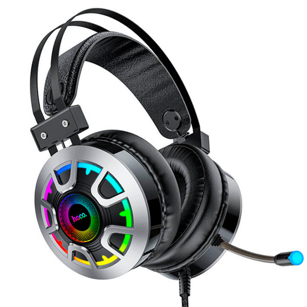 Игровые наушники HOCO Gaming LED Headphones Hi-Res ESD05 с микрофоном и ...