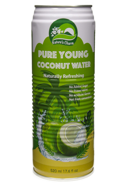 Кокосовая вода без сахара Nature's Charm Pure Young Coconut Water 520 ...
