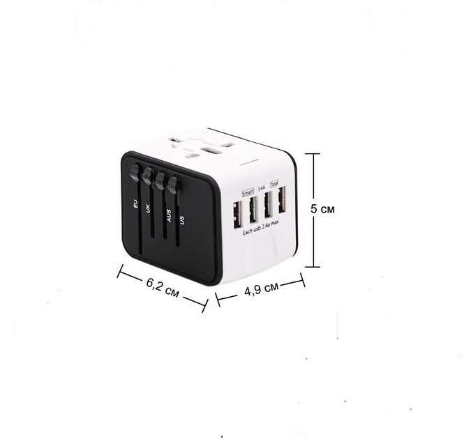 Универсальный адаптер для путешествий Travel Adapter ORIGINAL ...
