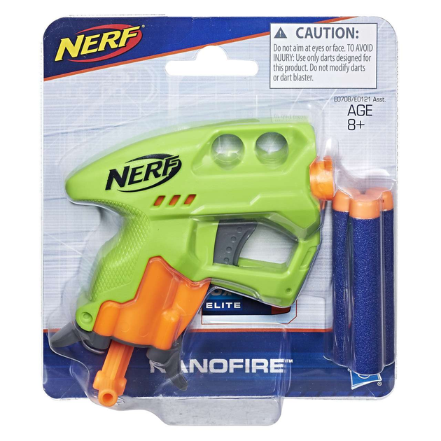 Бластер Hasbro, Нёрф, Елит, Нанофайр зеленый - Hasbro, Nerf, N-Strike ...