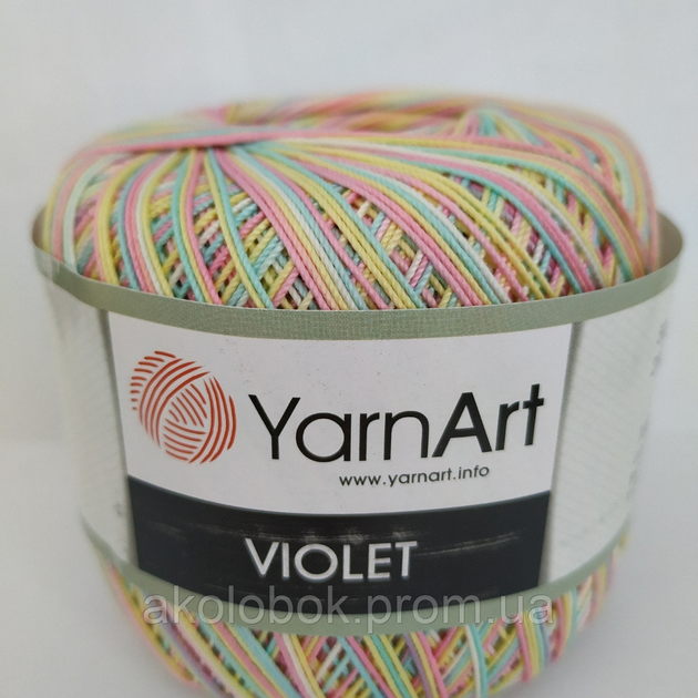 Турецкая пряжа для вязания YarnArt Violet Melange (виолет меланж)100% ...