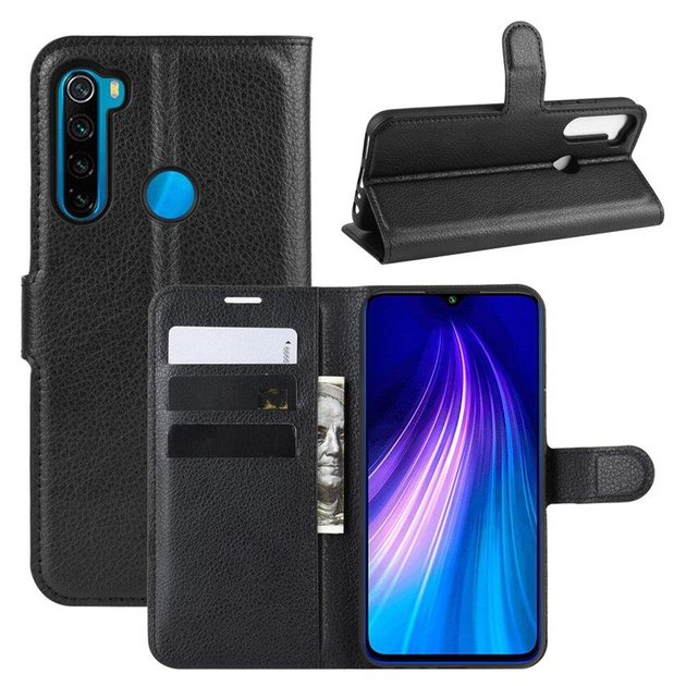 Чехол Luxury для Xiaomi Redmi Note 8T книжка черный – фото, отзывы ...