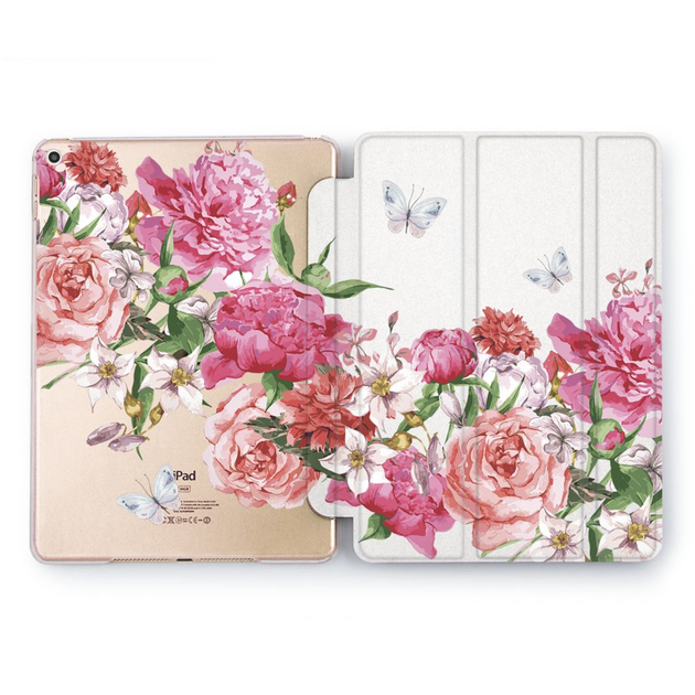 Чехол книжка, обложка для Apple iPad эпл айпад (Цветение пионов) 7.9 ...