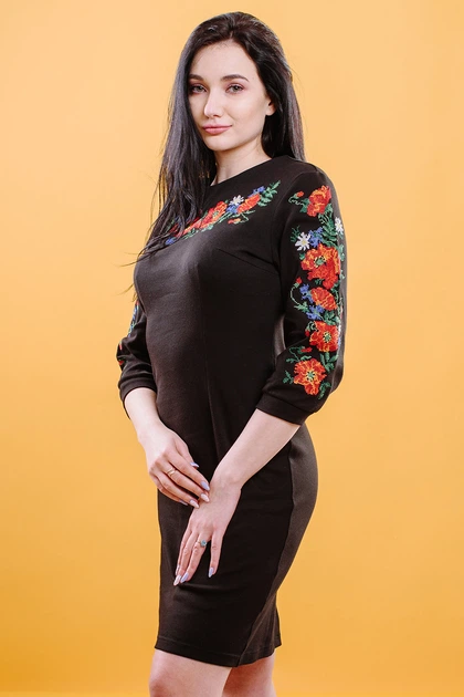 Плаття вишите Етномодерн М-1031 Чорний 44-46 от продавца: НАШІ ТРАДИЦІЇ ...