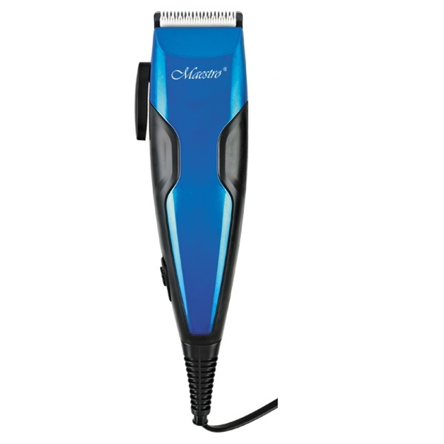 Машинка для стрижки волос Maestro MR-650C Blue 15 Вт питание от сети с ...