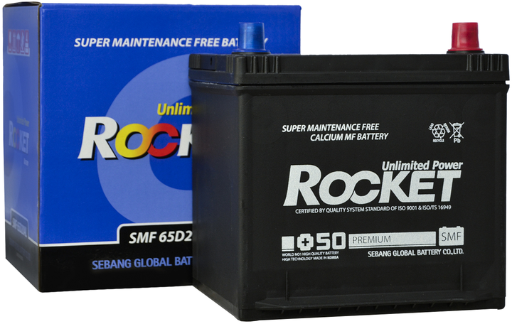 Автомобильный аккумулятор Rocket 54 Ah (-/+) Asia Japan (560CCA) (SMF ...