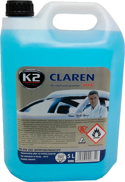 Омыватель зимний K2 для лобового стекла (концентрат) CLAREN WINDSHIELD ...