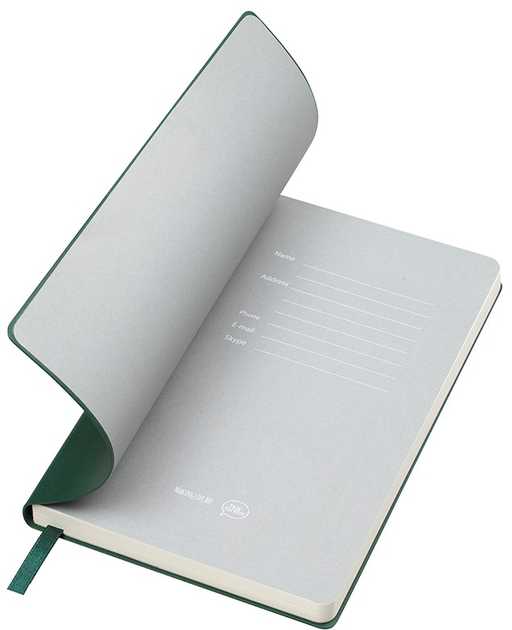 Записная книга Thinkme Funky 13 × 21 см 256 страниц в линию Зеленая ...