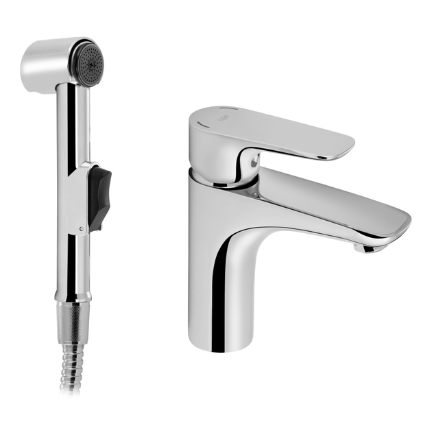 Смеситель для раковины Qtap Flaja 1510L102C с лейкой для гигиенического ...