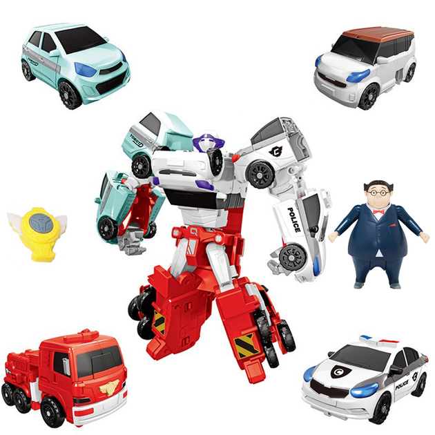 Дитячий робот трансформер бойова машина для хлопчика TOBOT зі звуком і ...