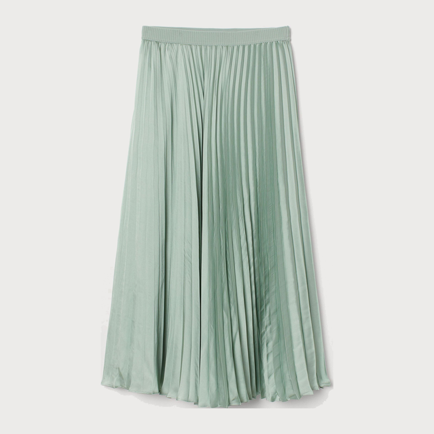 Юбка миди летняя женская H&M 09-0738590-003 36 Салатовая ...