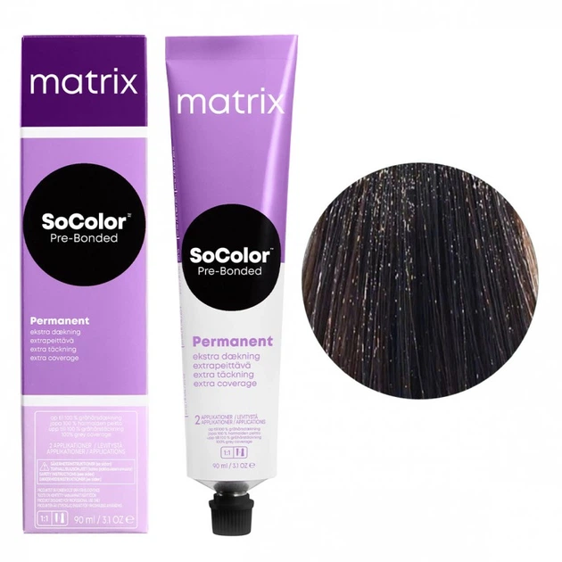 Крем-краска Matrix Socolor Beauty Extra Coverage Pre-Bonded для седых ...