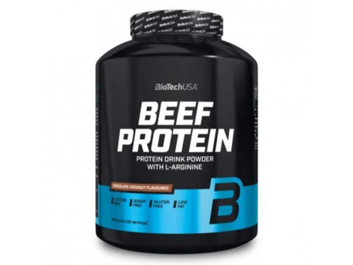 Протеин BioTech USA BEEF Protein (Говяжий) 1816г Вкус Клубника – фото ...