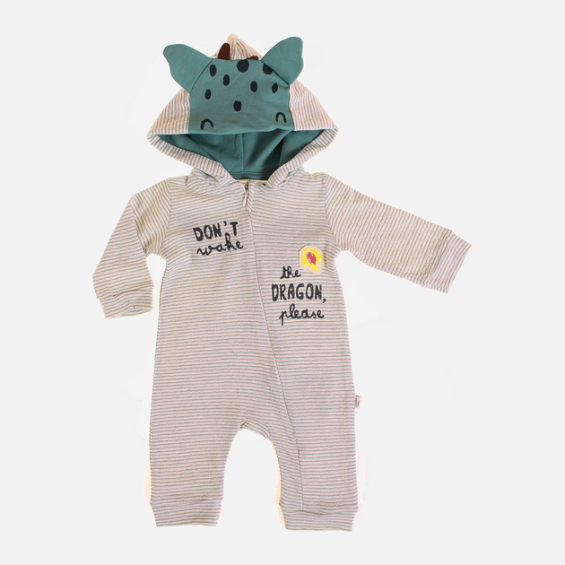 Демісезонний чоловічок Tongs Baby 2811 68 см Кремовий/Зелений ...