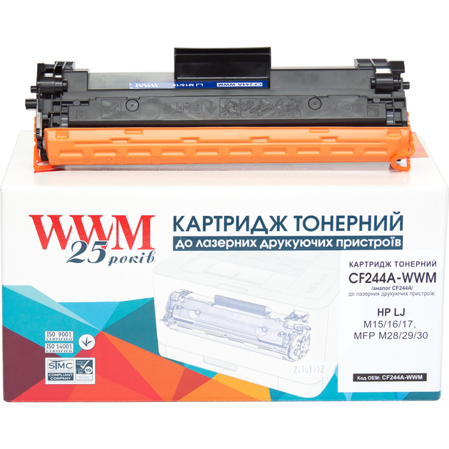 Картридж HP 44A (CF244A) WWM 44A Black CF244A-WWM – фото, відгуки ...