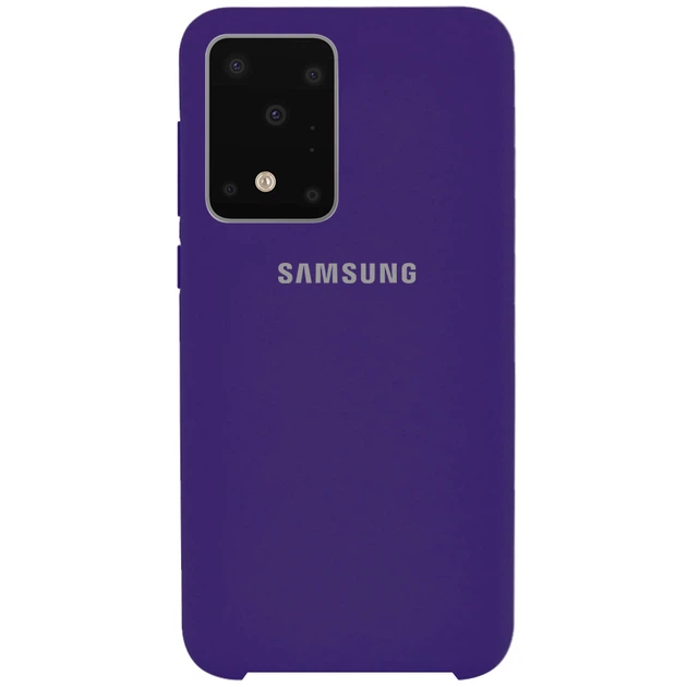 Чехол Silicone Cover (AA) для Samsung Galaxy S20 Ultra Фиолетовый ...