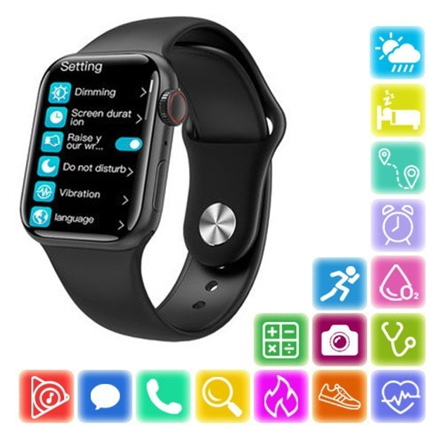 Умные смарт часы Watch Series 6 M16 PLUS 44mm смарт-вотч с микрофоном ...