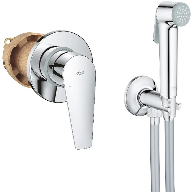Гигиенический душ с смесителем GROHE BauEdge UA28343001 (26358000 ...