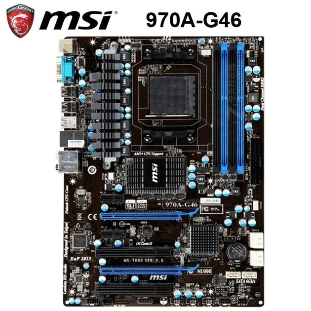 Материнская плата Socket AM3+ MSI 970A-G46 ( MS-7693 VER: 2.0 ) FX READY 125W , SLI ( sAM3 ...