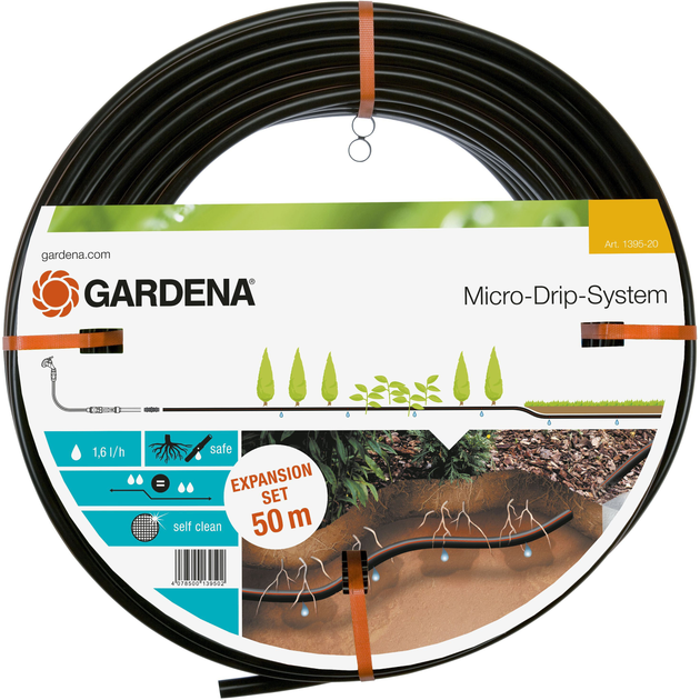 Шланг Gardena сочащийся 13.7 мм 50 м (01395-20.000.00) – фото, отзывы ...