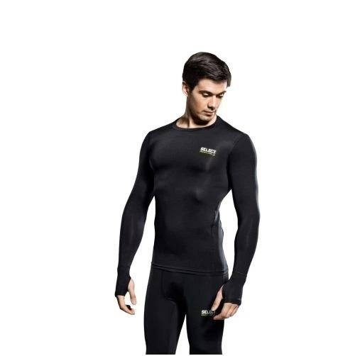 Термофутболка Select 6902 Compression shirt with long sleeves черная ...