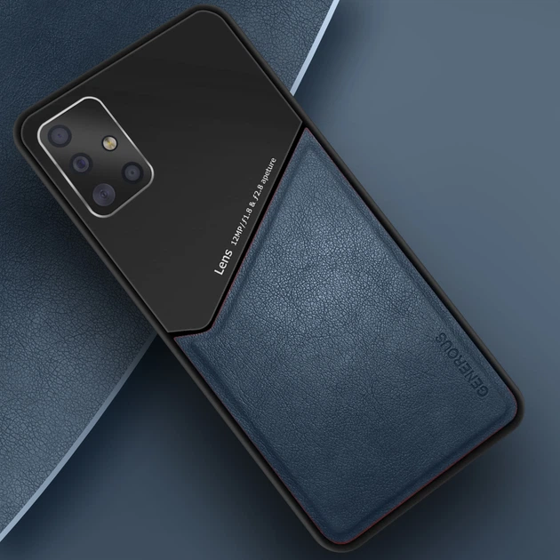 Комбінований чохол Generous на Samsung Galaxy A71 A715 Blue (20012-28 ...