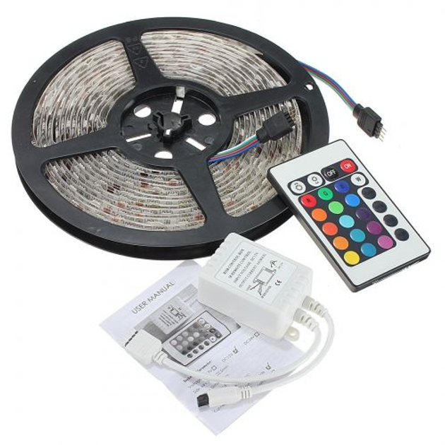 Разноцветная светодиодная лента RGB MOD-5050 комплект 5 метров с ...