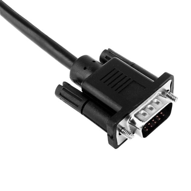 Кабель VGA -10.0BK, 10.0м черный, с двумя ферритовыми кольцами – фото ...