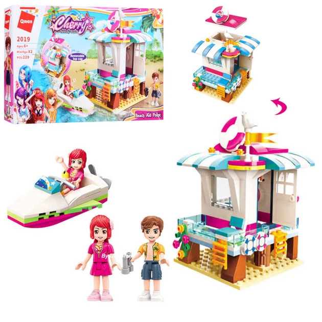 Конструктор Qman 2019Q рятувальна станція, катер, фігурки, 229 дет, – фото, відгуки ...