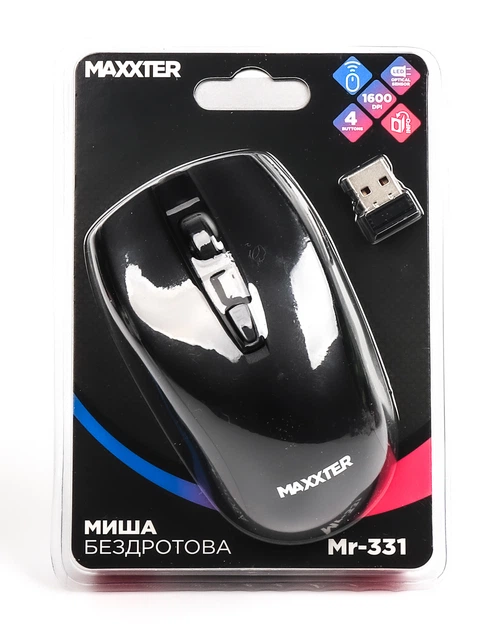 Мышь Maxxter Mr-331 Wireless Black – фото, отзывы, характеристики в интернет-магазине ROZETKA ...