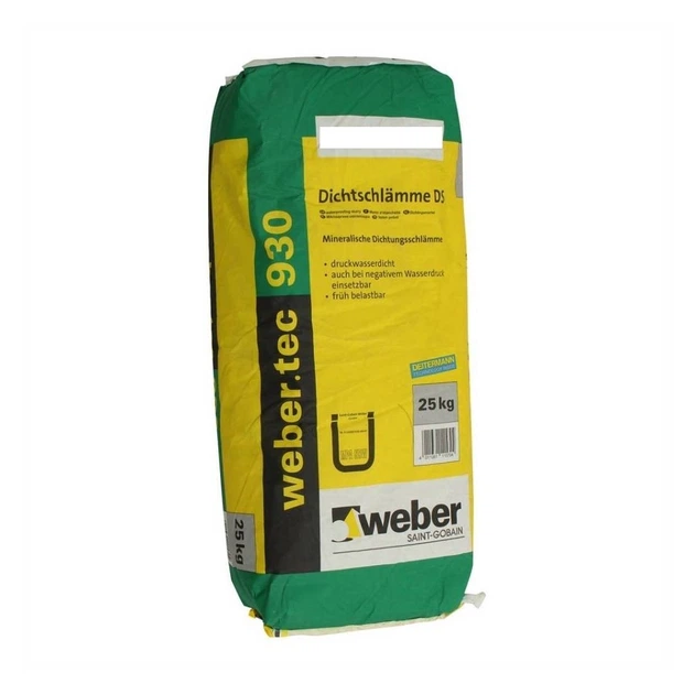 Цементна жорстка гідроизоляція Weber weber.tec 930 (Deitermann DS ...