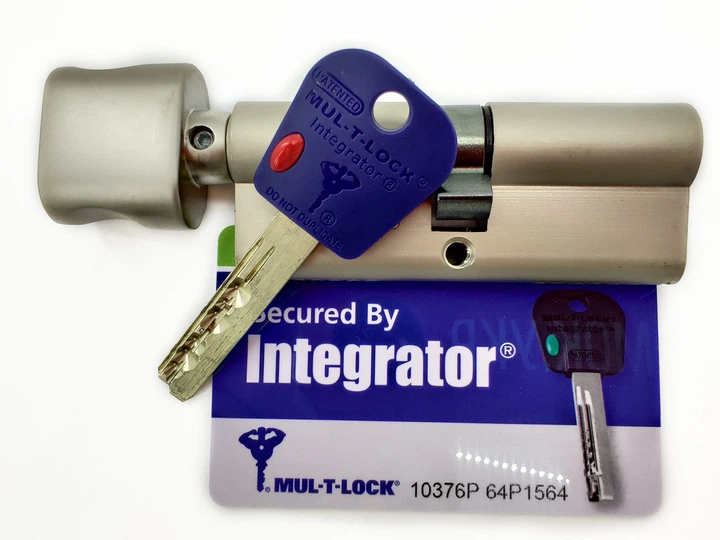MUL-T-LOCK INTEGRATOR ключ/тумблер никель (Израиль) 66 мм 35x31Т – фото ...