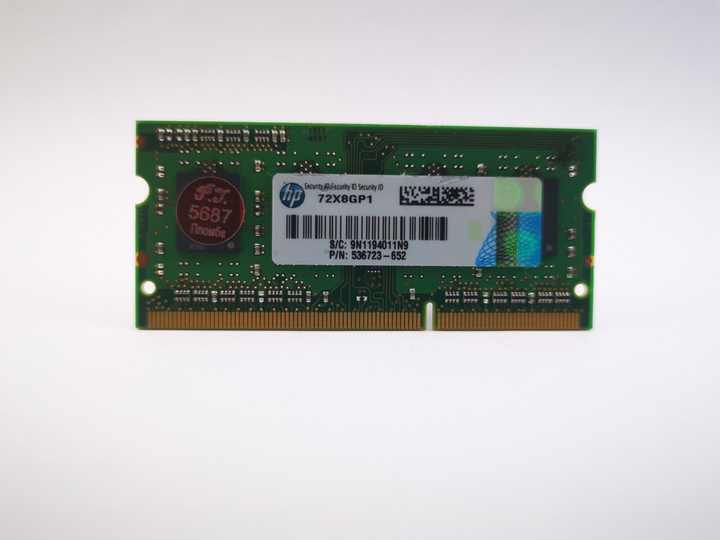 Оперативная память для ноутбука Sodimm Micron Ddr3 2gb 1333mhz Pc3