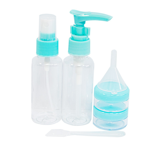 Дорожный набор емкостей 4 шт. "Empty bottle set R30058", Голубой тревел ...