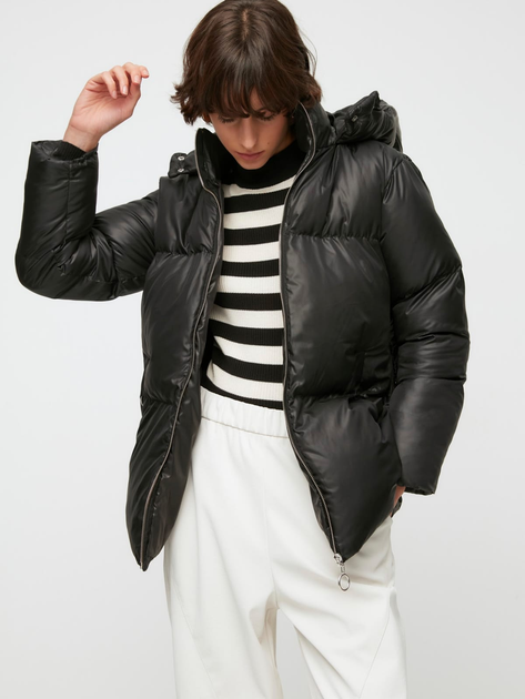 Пуховик демисезонный женский Trendyol TWOAW22MO0169 XS Black ...
