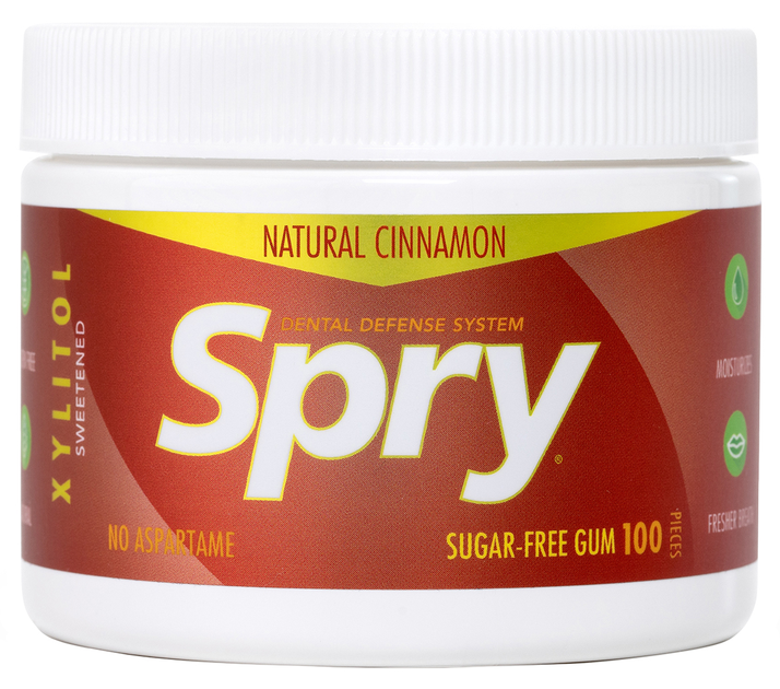 Натуральная жевательная резинка Spry с корицей и ксилитом 100 шт (GC100 ...