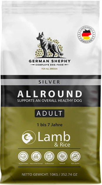 Сухой корм для собак German Shephy баранина и рис 10 кг (4260673234614 ...
