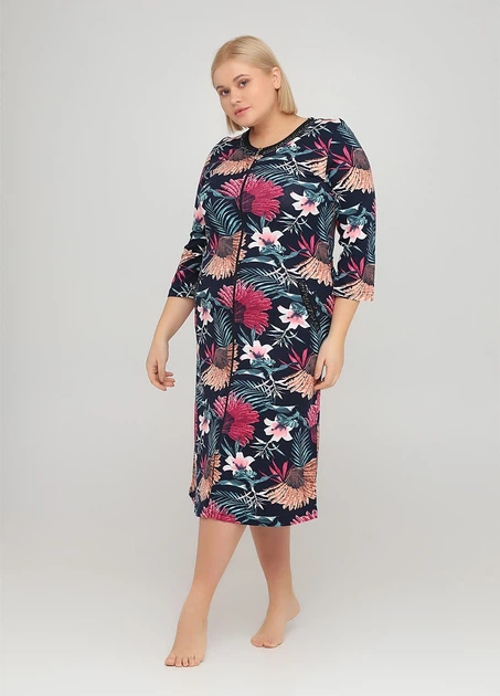 Халат Wild Love 3XL темно-синий 82840 от продавца: ASLAN – в интернет-магазине ROZETKA | Купить ...