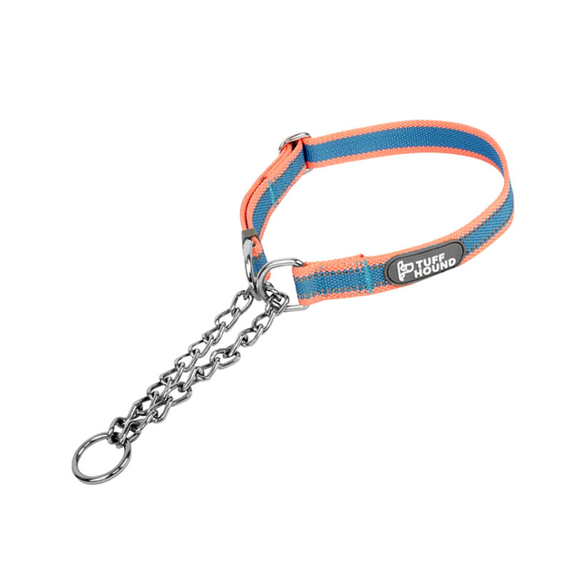 Ошейник удавка для собак с поводком TUFF HOUND TC001 Pink Blue XS (F ...